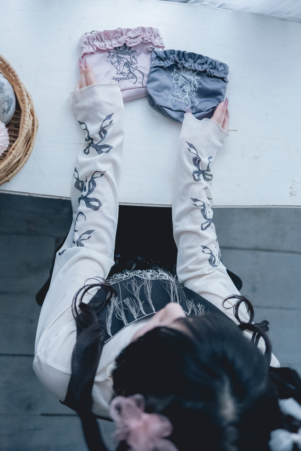 dd cat satin pouch pink – dependoll